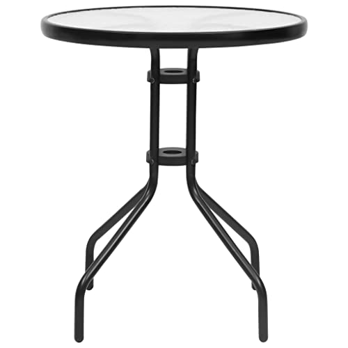 YUHI-HQYD 5 Piece Patio Dining Set,Afternoon Tea Suit,Conversation Furniture,Backyard Decor,Assembly Required,Suitable for Balcony, Deck, Backyard, Patio, Garden, Poolside, Black