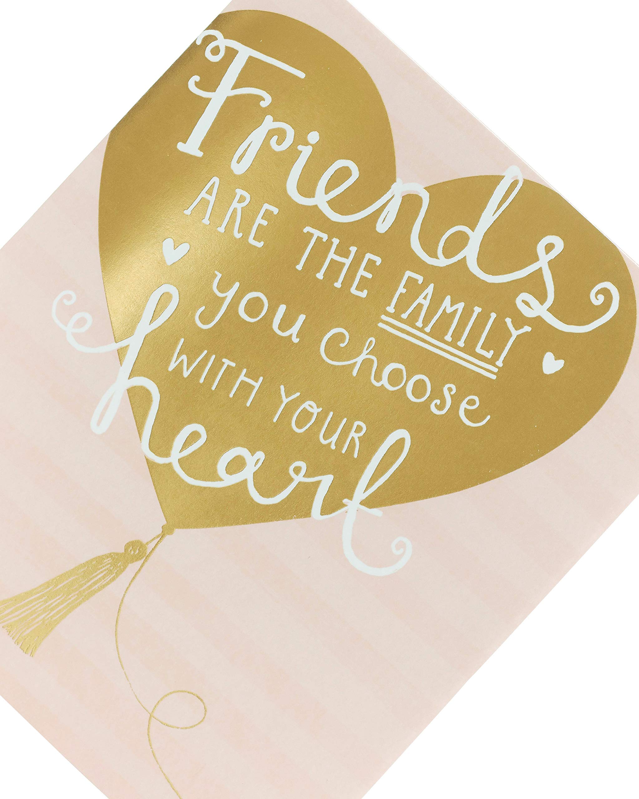 UK Greetings Friend Birthday Card - Birthday Card for Her - Pretty Gold Heart Design, 529393-0-1