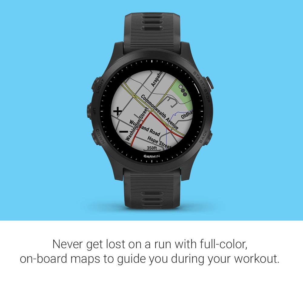 Garmin Forerunner 945, Premium GPS Running/Triathlon Smartwatch with Music, Black (Renewed)