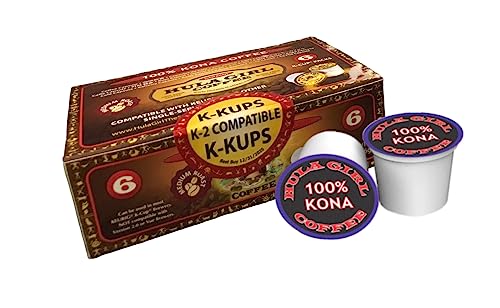 Hula Girl 100% Kona Coffee, Single Serve for Keurig K-Cup Brewers, Medium Roast, Works in the New K2