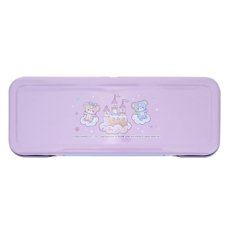 Twin Stars Little Pencil Pen Stationery Metal Box Makeup Tool Brush Holder Storage Case Tin
