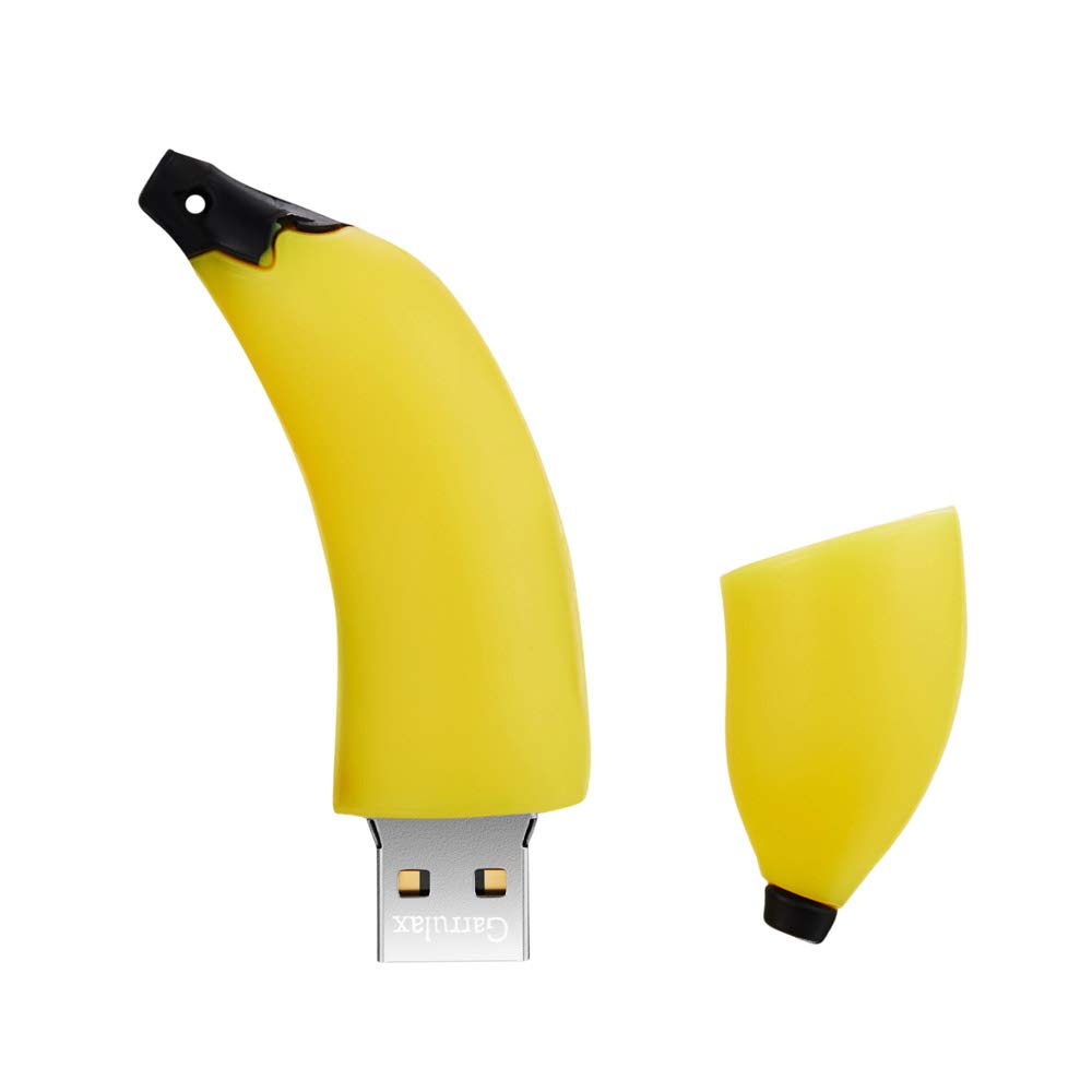 GARRULAX USB Flash Drive, 8GB / 16GB / 32GB Novelty Cute Cartoon USB Memory Stick Date Storage Pendrive Thumb Drives for Kids Children Collegue Student (32GB, Banana)