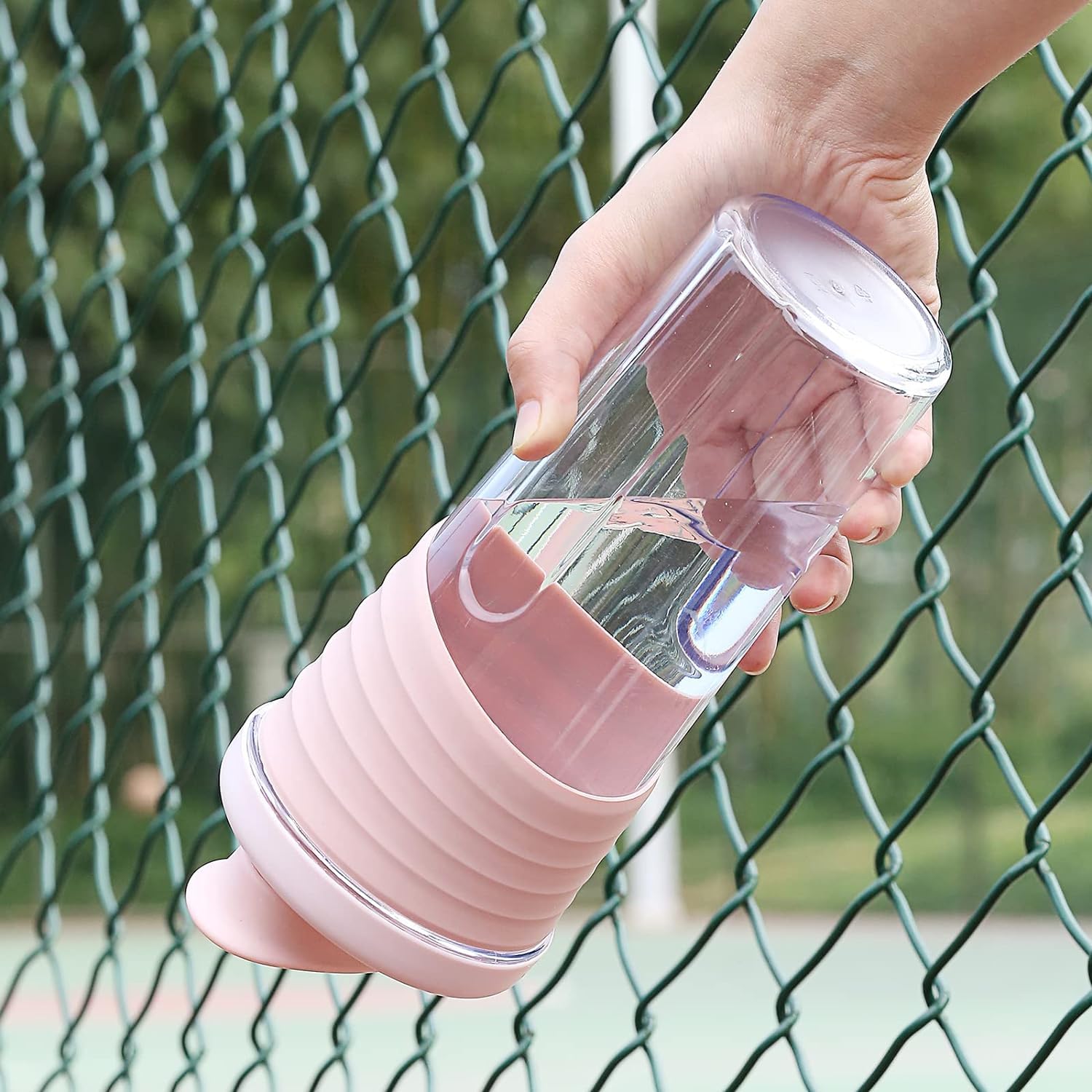 Kuoleopa Shaker Bottle for Protein Mixes,24 oz,Protein Shaker Bottles with Whisk Ball, Mixer Bottle, Protein Bottle,Portable Pre Workout Whey Protein Drink Shaker Cup,Pink