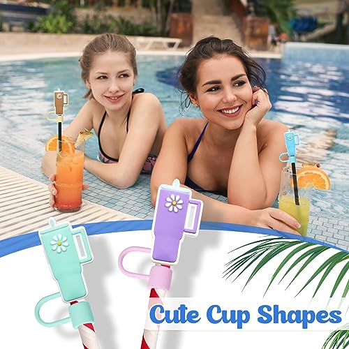 Stanley Straw Cover Cap for Stanley Cup, Reusable Straw Topper for Stanley 30&40 Oz Tumbler, Straw Tip Covers for Stanley Cups Accessories (7)