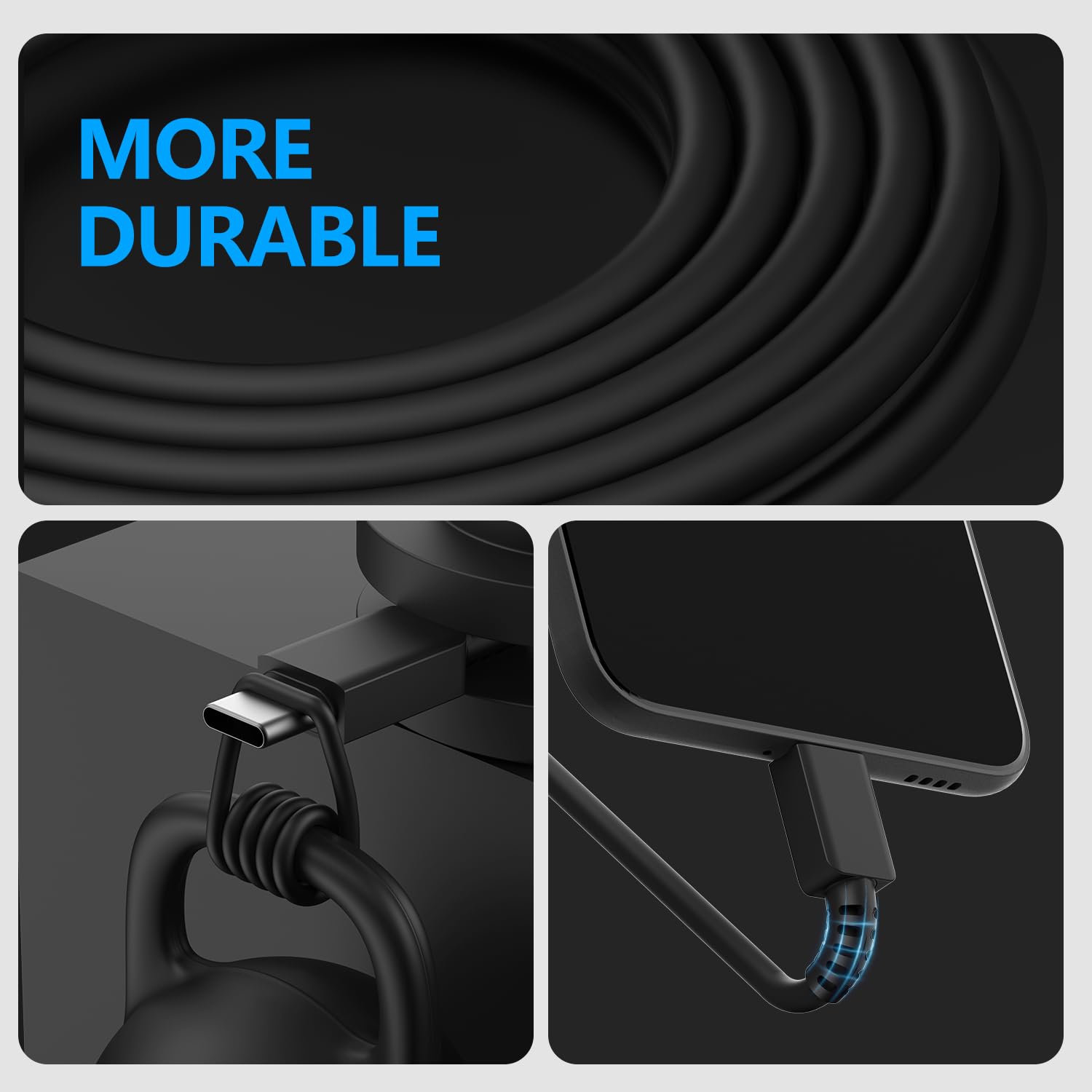 FGUIME Type C Super Fast Charger 10FT for Samsung s24 s23 s22 s21, PD 25W USB C Wall Charge Fast Charging Block with USB C to C Cable for Samsung Galaxy S24/S23/S22/S21/S20 Ultra Plus -2Pack Black