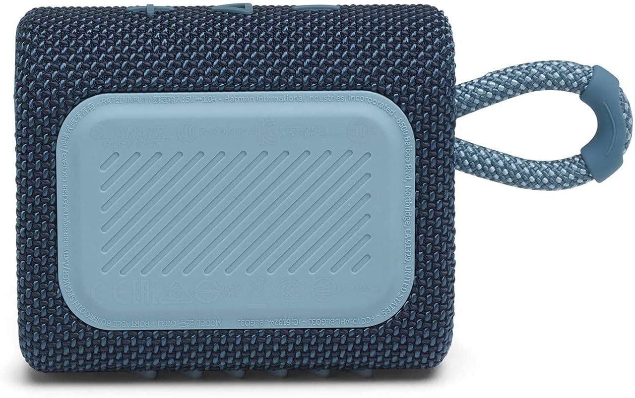 JBL Go 3 Portable Waterproof Wireless IP67 Dustproof Outdoor Bluetooth Speaker (Blue)