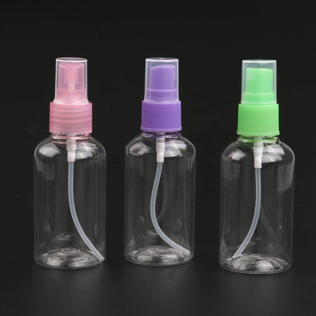 LEUYA 10pcs Fine Mist Sprayer Bottles Refillable Empty Small Spray Bottles Container Makeup Cosmetic Atomizers for Hand Cleaning Essential Oils Travel Perfumes
