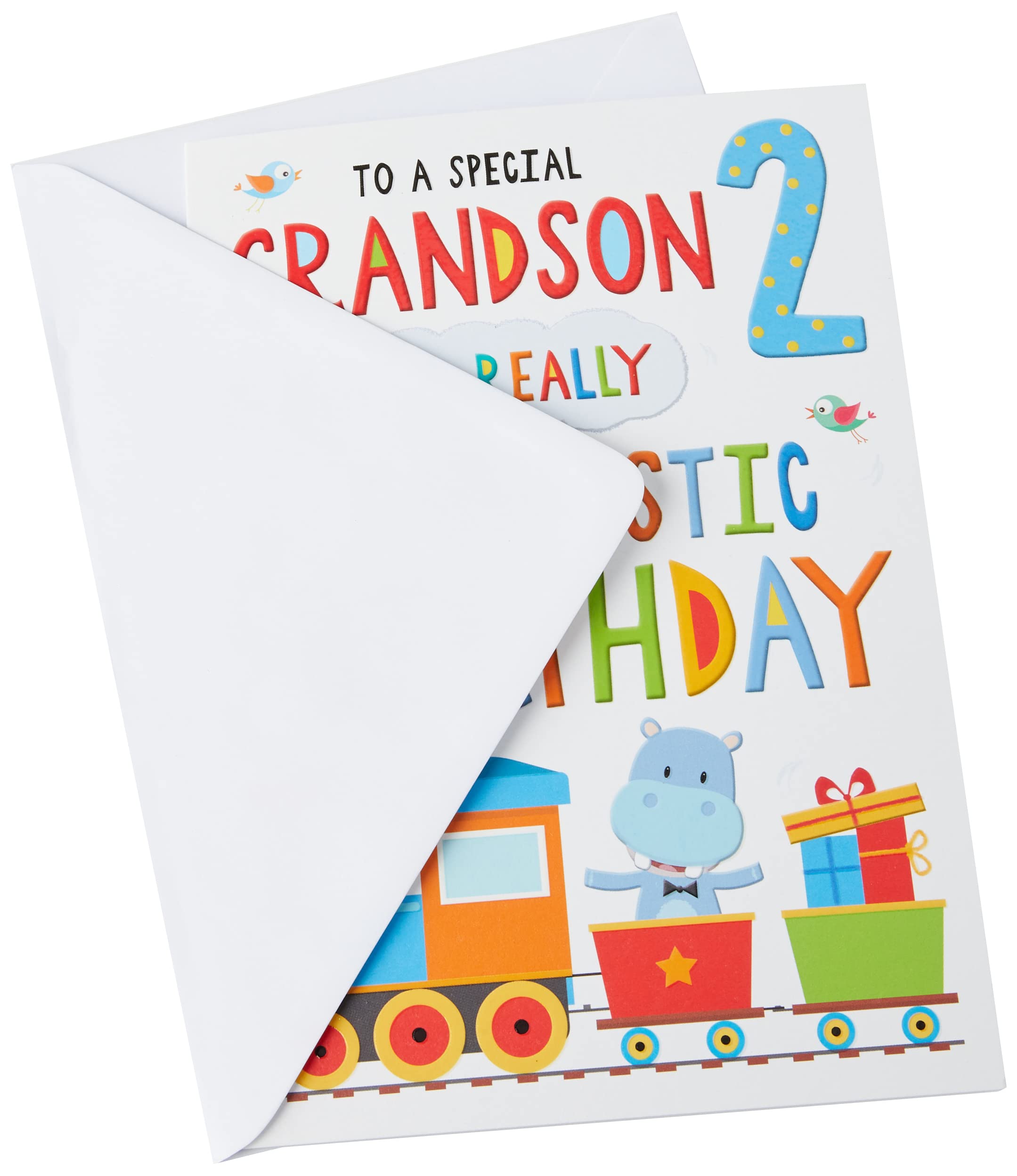 Regal Publishing Juvenile Birthday Card Age 2 Grandson - 9 x 6 inches -