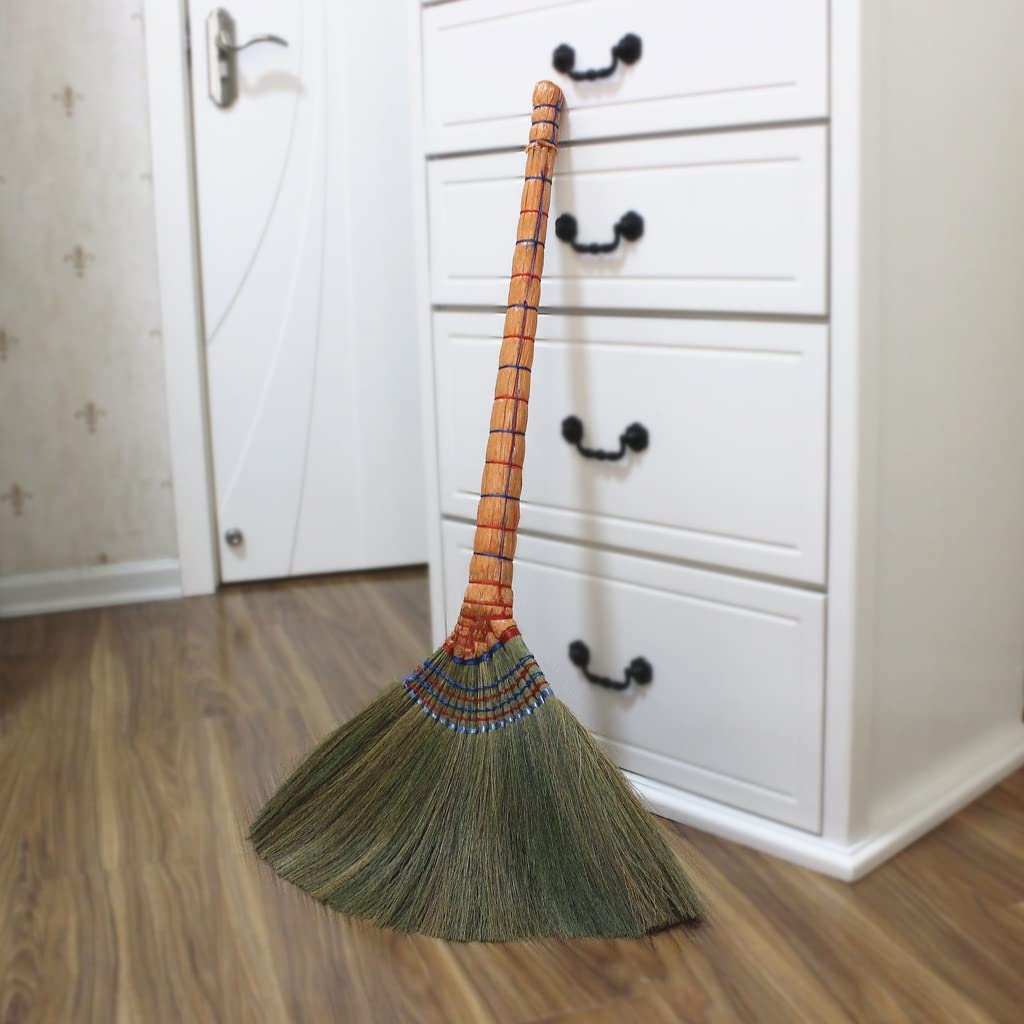 LYSLDH Hand-Woven Mango Broom Soft Hair Broom Home Wood Flooring Tile Cleaning Set Hair Fantastic Single Broom