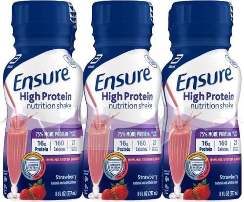 Ensure High Protein Nutrition Shake, Strawberry, 6 Count