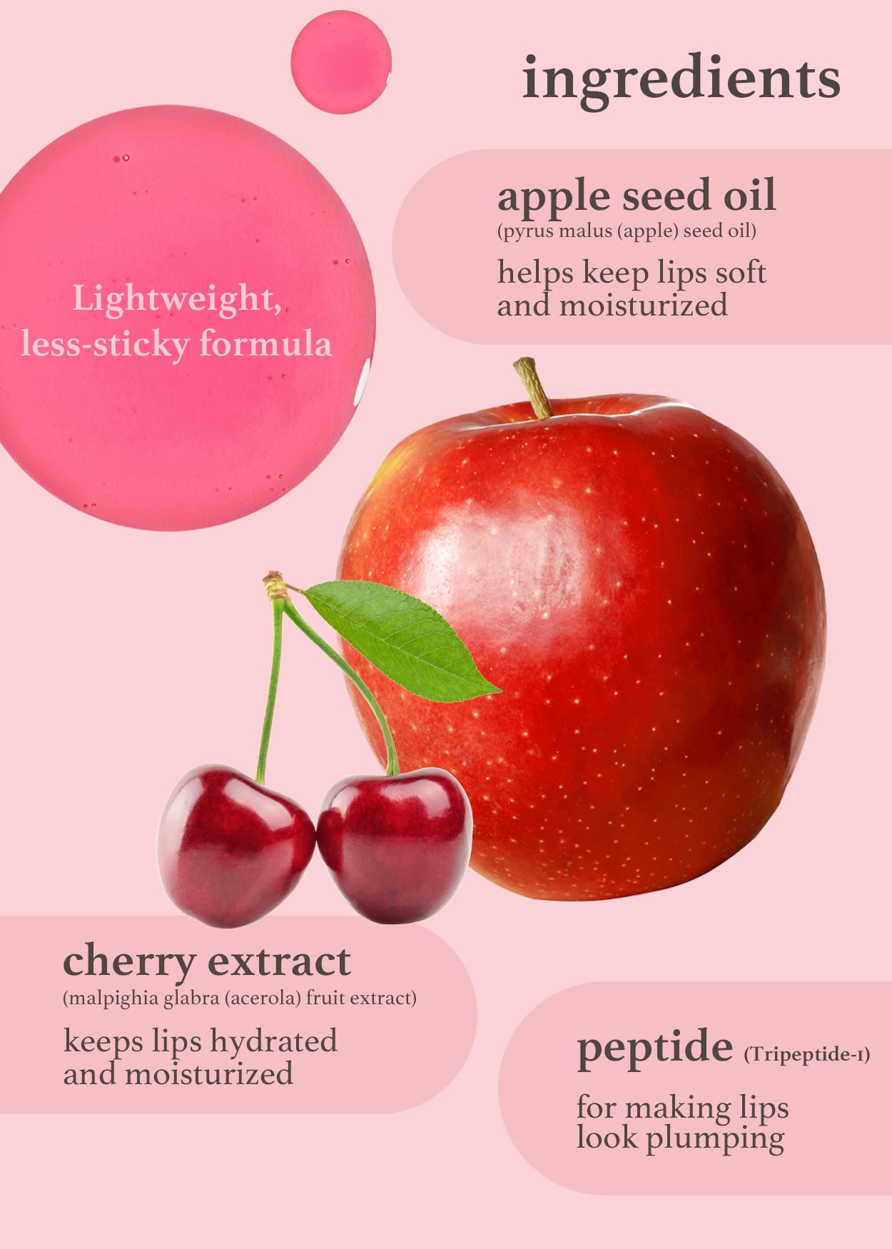 NOONI Appleseed Lip Oil Set - Appleberry & Applecherry | with Apple Seed Oil, Lip Oil Duo, Lip Stain, Long-Lasting, Plumping, Gift, Gift Sets, For Chapped and Flaky Lips