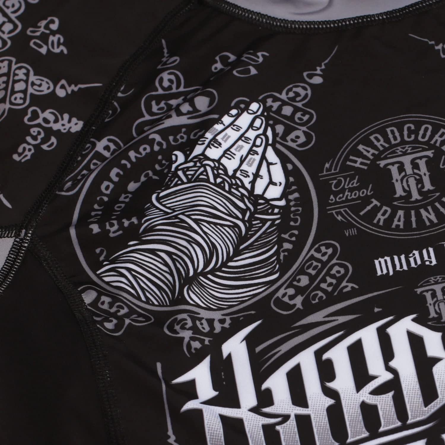 Hardcore Training Hammer Men's Rash Guard Compression Long Sleeve MMA No-Gi Tight BJJ Grappling Base Layer (as1, Alpha, xx_l, Regular, Green)