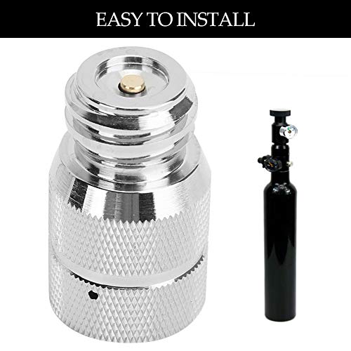 Fdit CO2 Cylinder Adapter,Air Fitting Quick Connect Coupler for TR21-4 Male Thread to G1/2 Type30 Female Thread