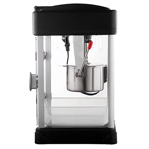 Pop Pup Countertop Popcorn Machine β 2.5oz Kettle with Measuring Spoon, Scoop, and 25 Serving Bags by Great Northern Popcorn (Black) (83-DT6121)