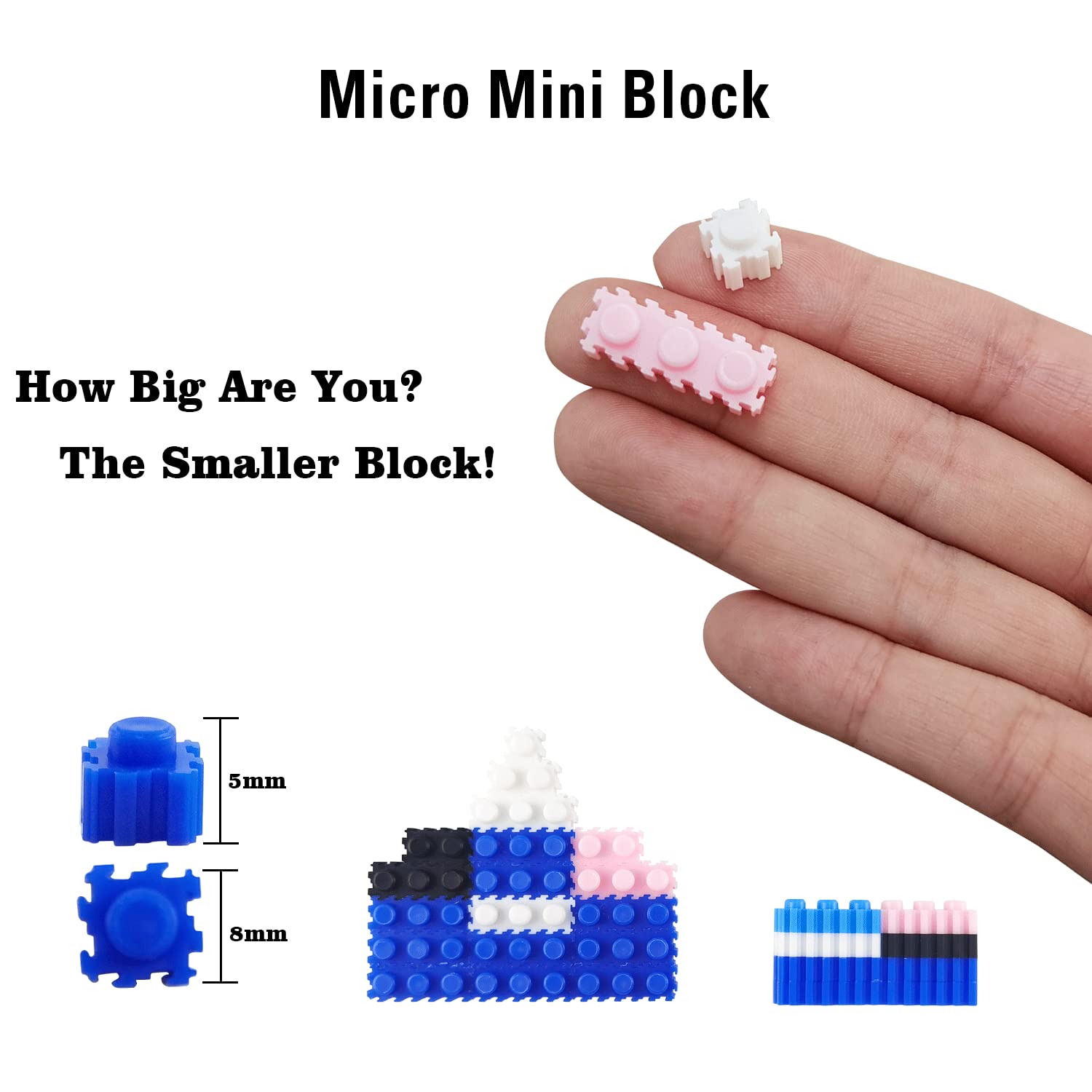 KKAAJOYE Micro Building Blocks Cartoon Characters - Micro Mini Blocks with Build in Storage Space - Perfect Surprise Gift for Kid and Adult (Donald Duck)