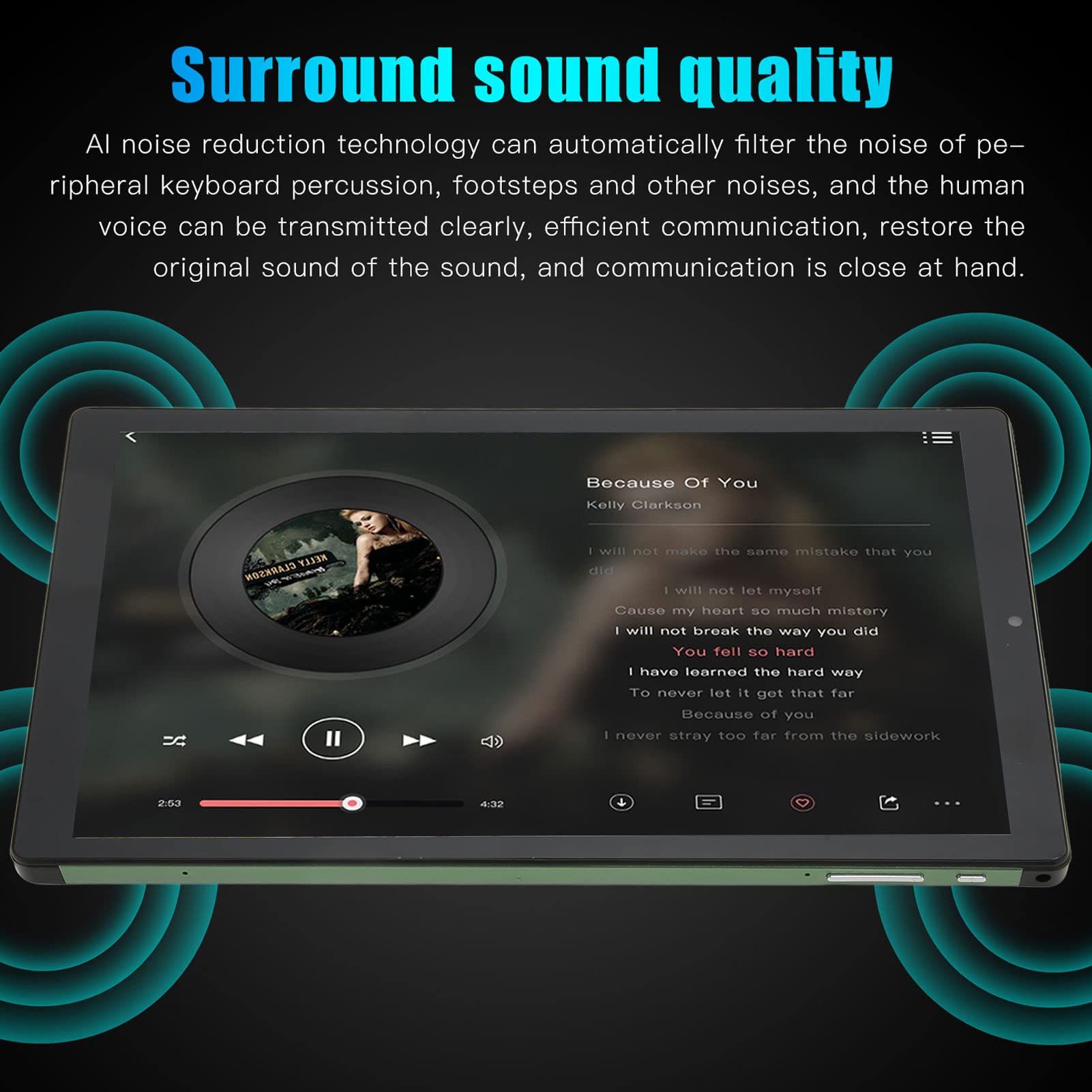 LEYT 10.1 Inch Tablet 1920x1080 IPS Screen MT6753 Octa Core 6G RAM 128G ROM 100-240V Travel Tablet (US Plug)