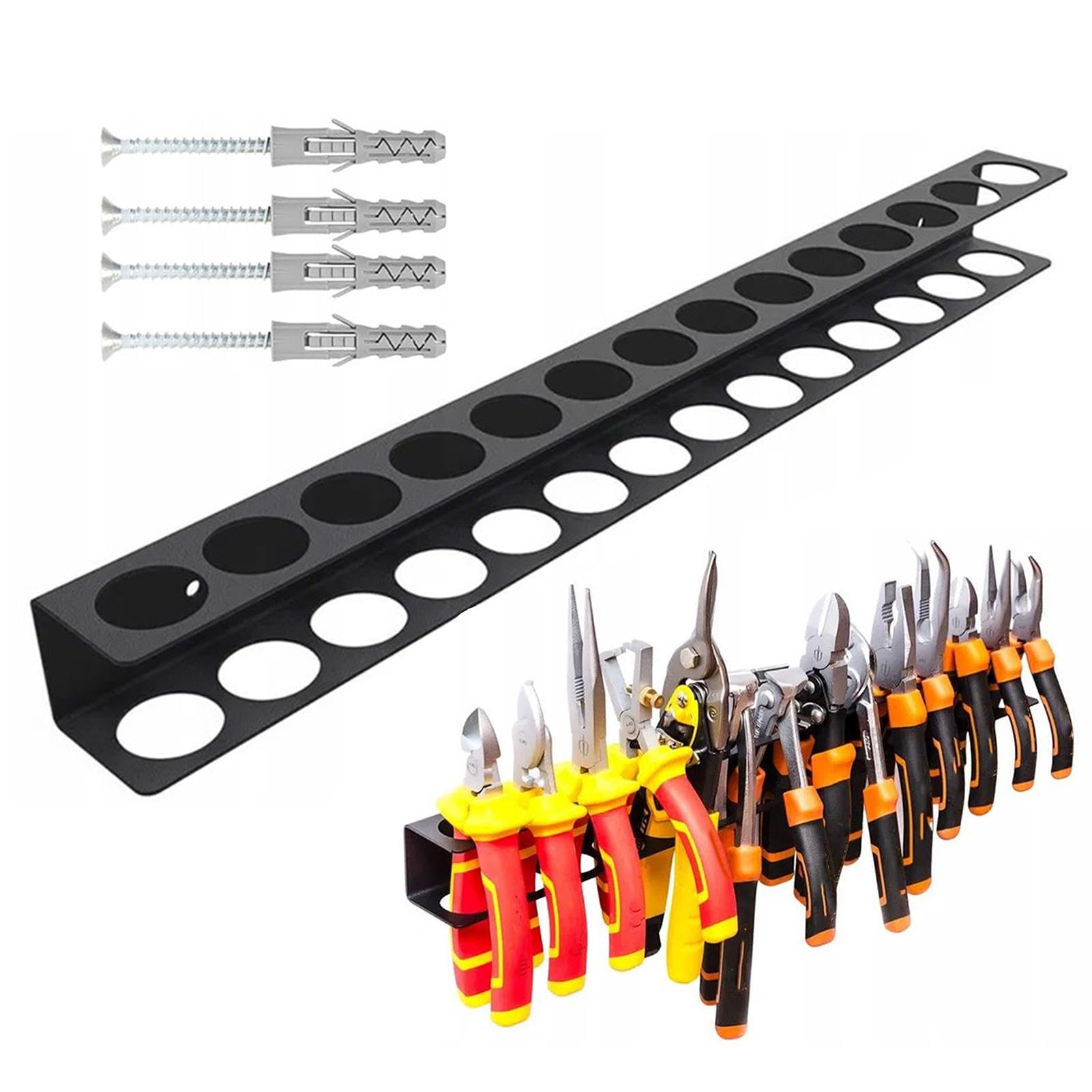 LAFANDE Screwdriver Organizer, Pliers Organizer, Wall Mount Garage Organizer, Wall Mounted Tool Organizers for Workshop, Shop Organizer and Storage