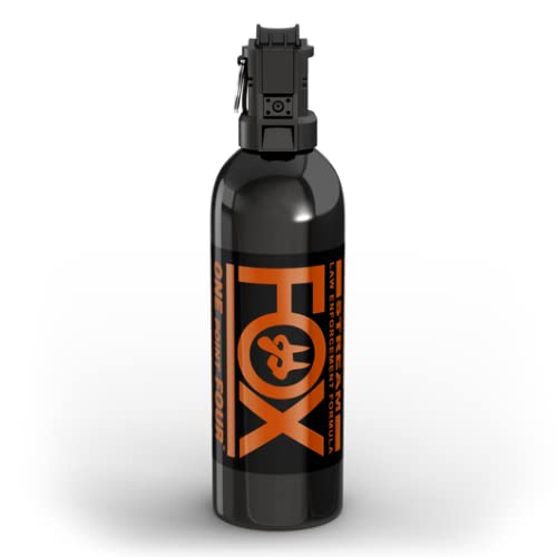 Fox Labs, 16 Ounce Pepper Spray, 1.4 Major Capsaicinoids 20 Foot Range, Pistol Grip, Stream Spray