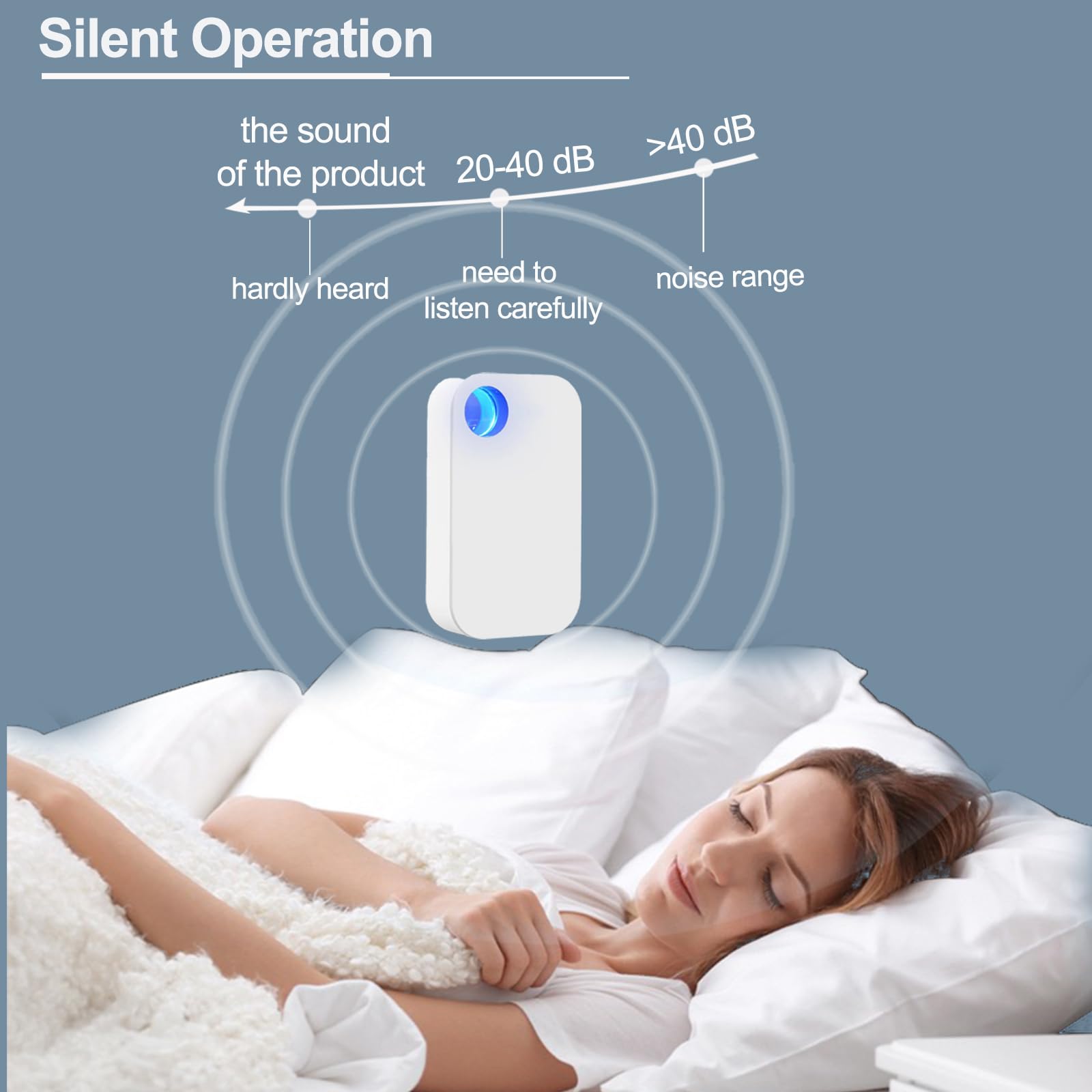 KLVEU Air Ionizer Purifier for Home Plug in,Odor Eliminator Machine for Home Portable and Quiet Ionizer Odor Eliminator for Bedroom Toilet Office Kitchen and Pets (2pcs), small, white2, CYJ-4-2