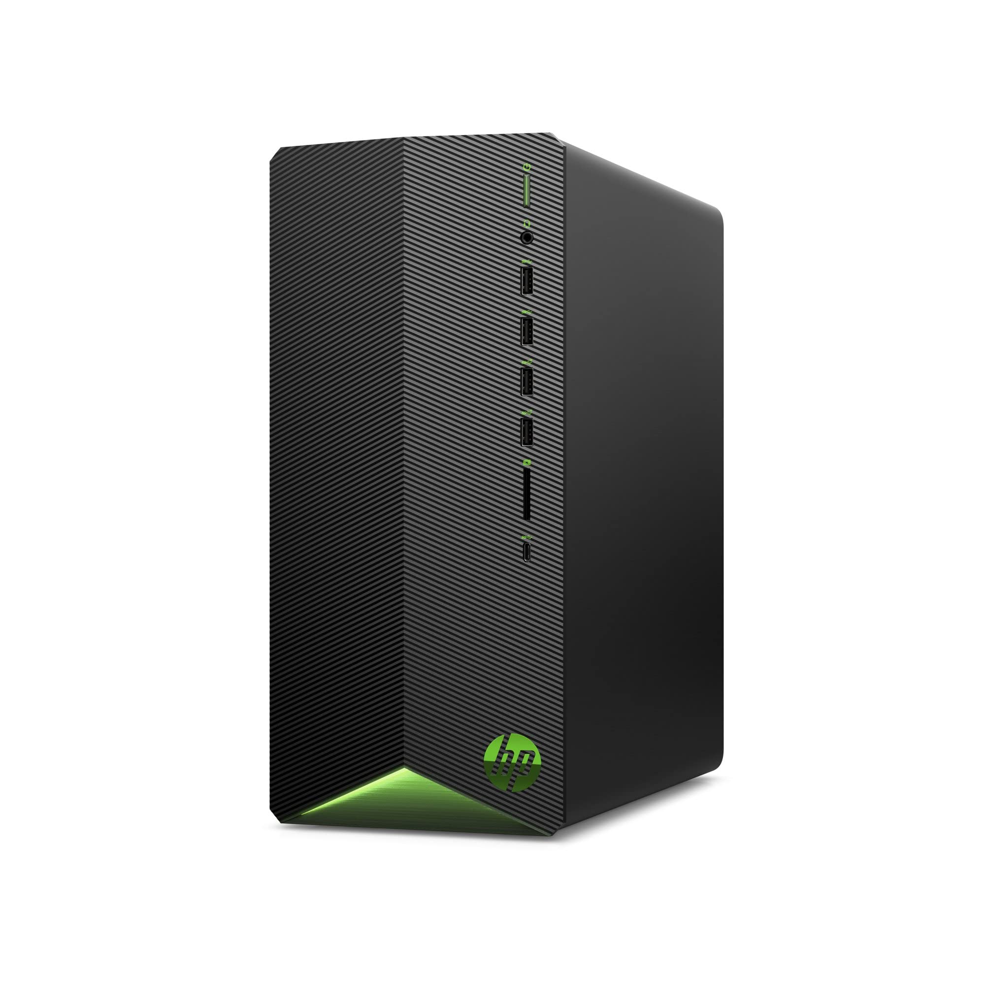 HP Pavilion Gaming Desktop Computer 10th Generation Intel Hexa-core i5-10400F Processor 32GB RAM 2TB SSD GeForce RTX 3060 12GB Graphic USB-C DiplayPort Bluetooth Win11Pro Black + HDMI Cable