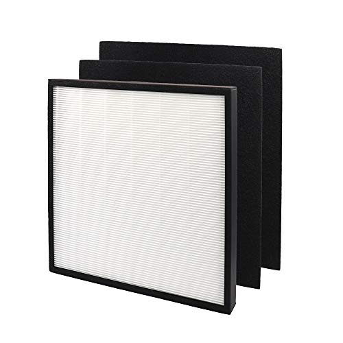 Flintar FLT5900 H13 Grade True HEPA Replacement Filter J, Compatible with GermGuardian Air Purifier AC5900WCA and AC5900WDLX, H13 Grade True HEPA + Activated Carbon Filter, 1-Set