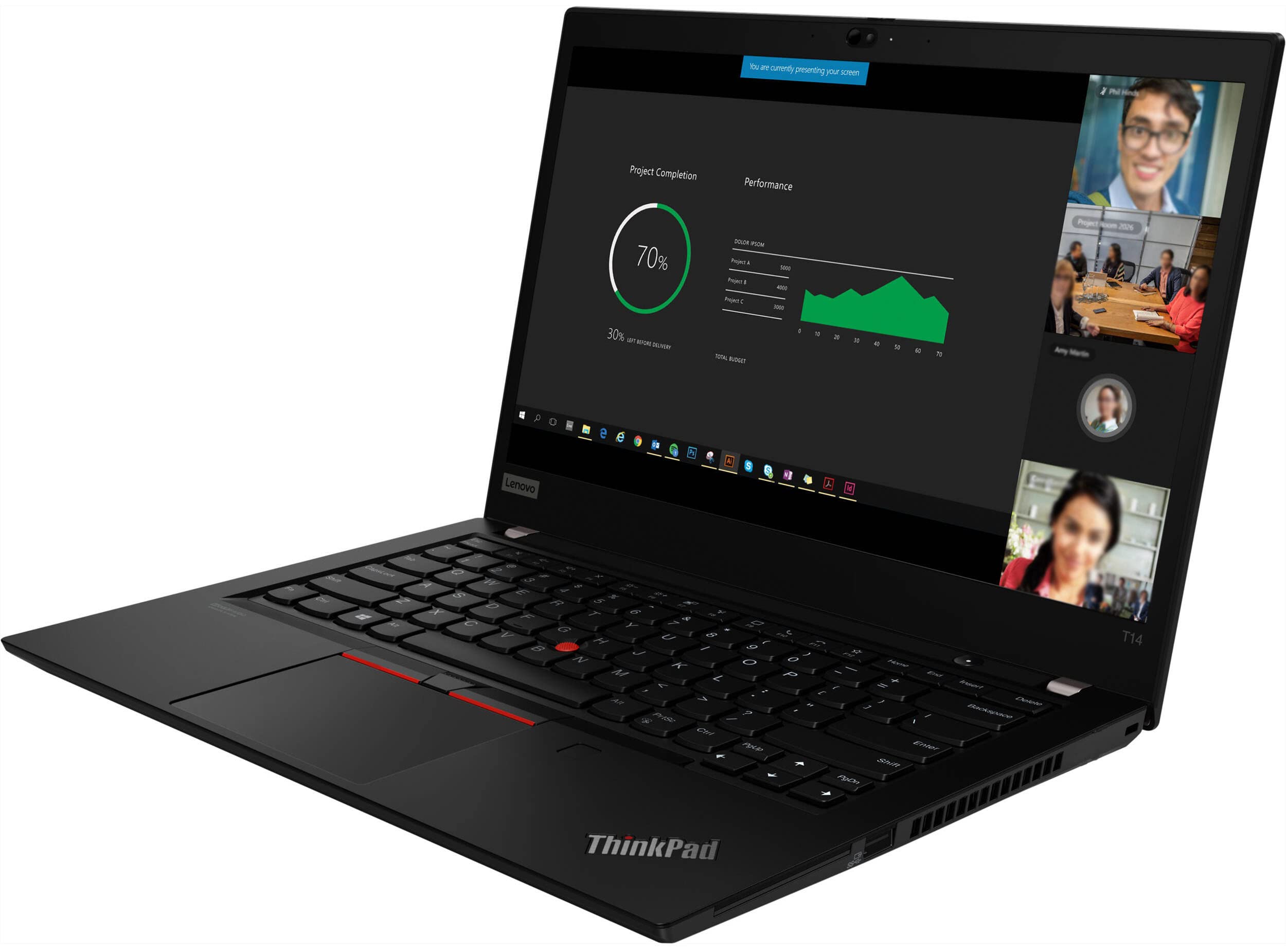 Lenovo ThinkPad T14 Business Laptop 14.0" FHD IPS Display (Intel i5-1135G7 4-Core, 40GB RAM, 1TB PCIe SSD, Intel Iris Xe, Backlit KYB, FP Reader, WiFi 6, BT 5.2, HD Webcam, Win 11 Pro) w/Hub