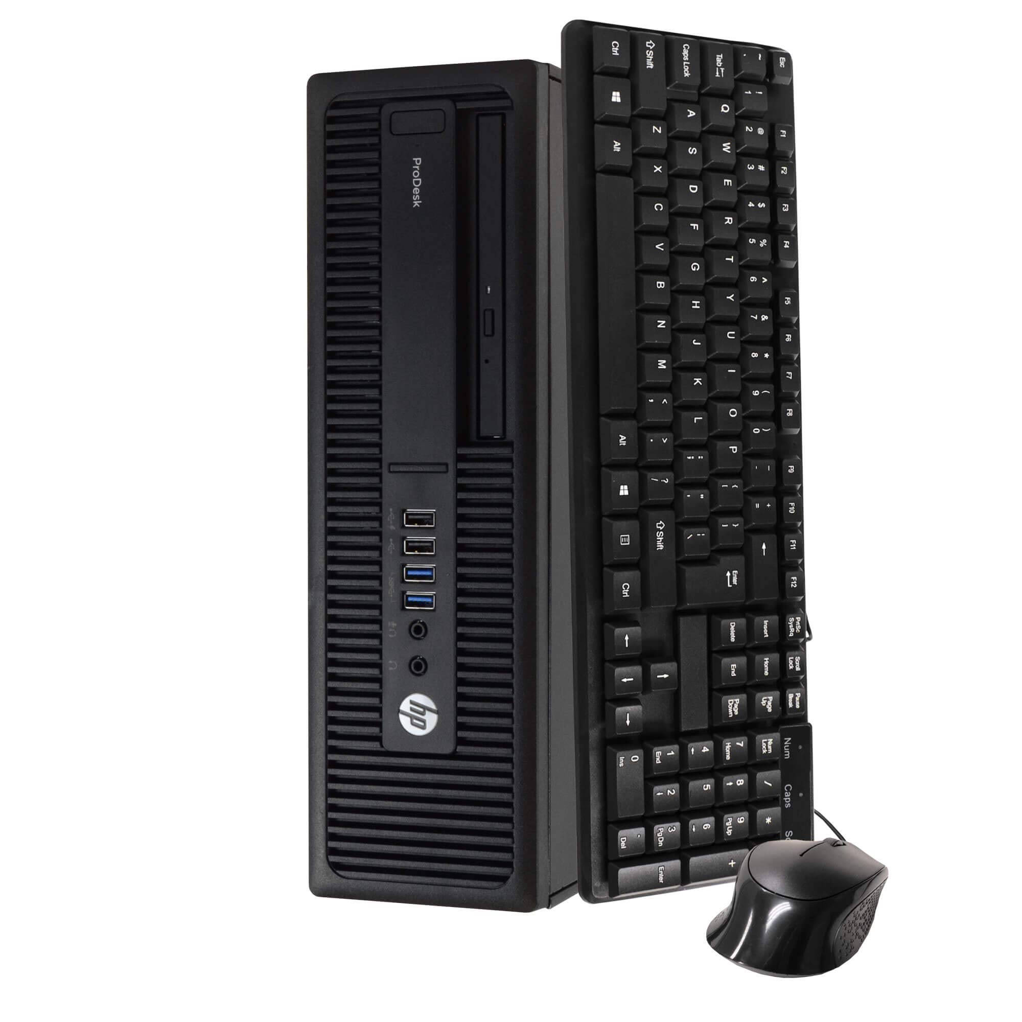 HP Desktop 600 G2 Computer Intel Quad Core i5-6500 3.2-GHz, 16GB Ram, 1 TB, with 19in LCD Monitors, DVD, WiFi, Windows 10 (Renewed) ¦