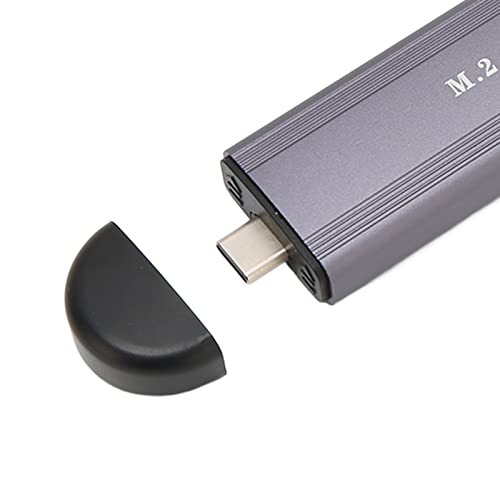 Laihua M.2 SSD Enclosure Plug and Play Tool Free 10Gbps M.2 NVME NGFF SSD Enclosure Adapter for Tablet for Desktop Grey
