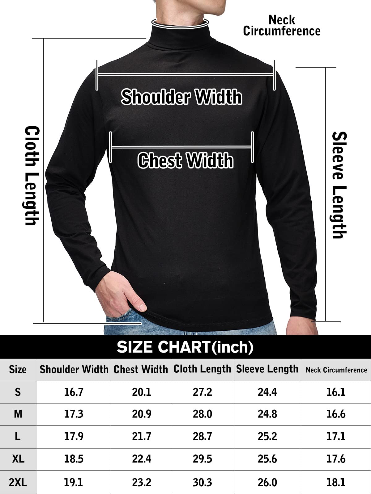 FRTCV Mens Turtleneck Shirts β Slim Fit Mock Turtle Neck Underwear Thermal Base Layer Pullover Tops Brown, Size L