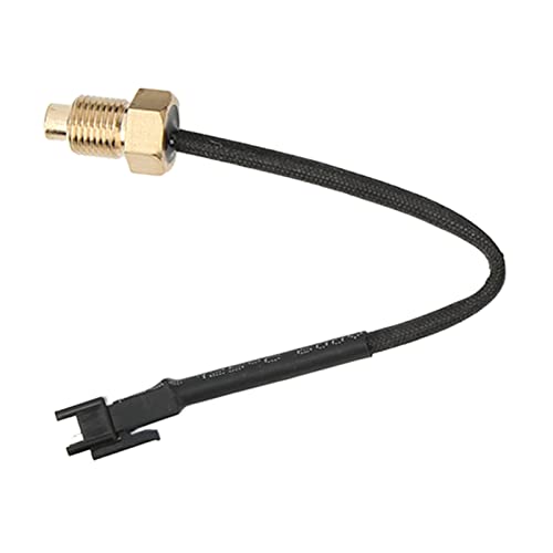 Motorcycle Water Temperature Meter, Ultru Thin LCD Water Temperature Gauge 0℃ to 120℃ Digital Display with 18mm Sensor Adapter for Modification (Green Backlight)