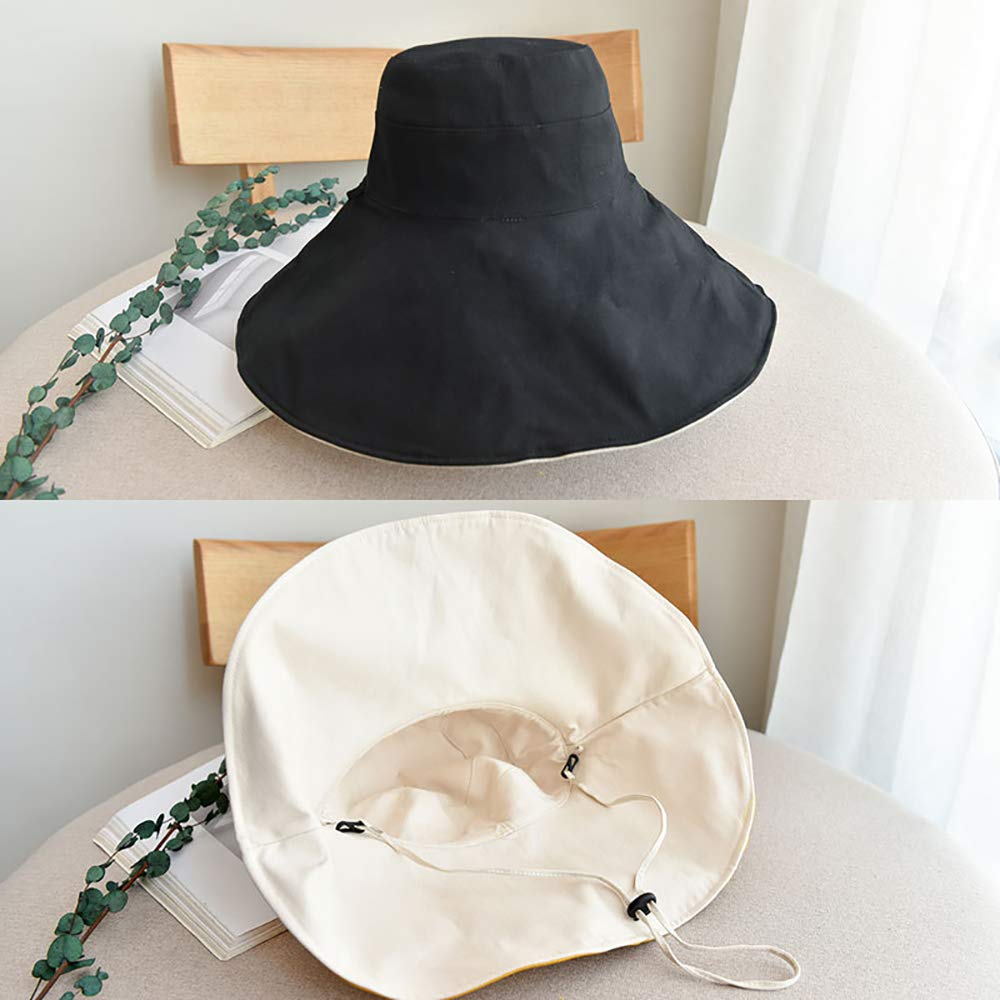 FaroDor Women's Supersized Reversible Hat UV Sun Protection Wide Brim Foldable Floppy Bucket Hat