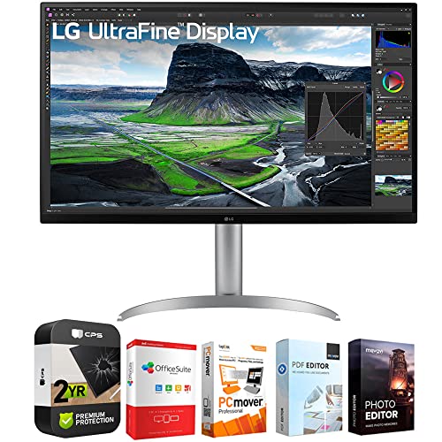 LG 32UQ85R-W 32" Ultrafine UHD 4K Nano IPS Monitor with ATW VESA DisplayHDR 400 Bundle with Elite Suite 18 Software + 2 Year Protection Warranty