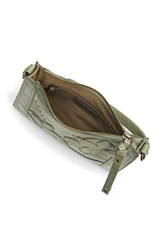 Frye Melissa Studded Floral Zip Crossbody, Wild Sage