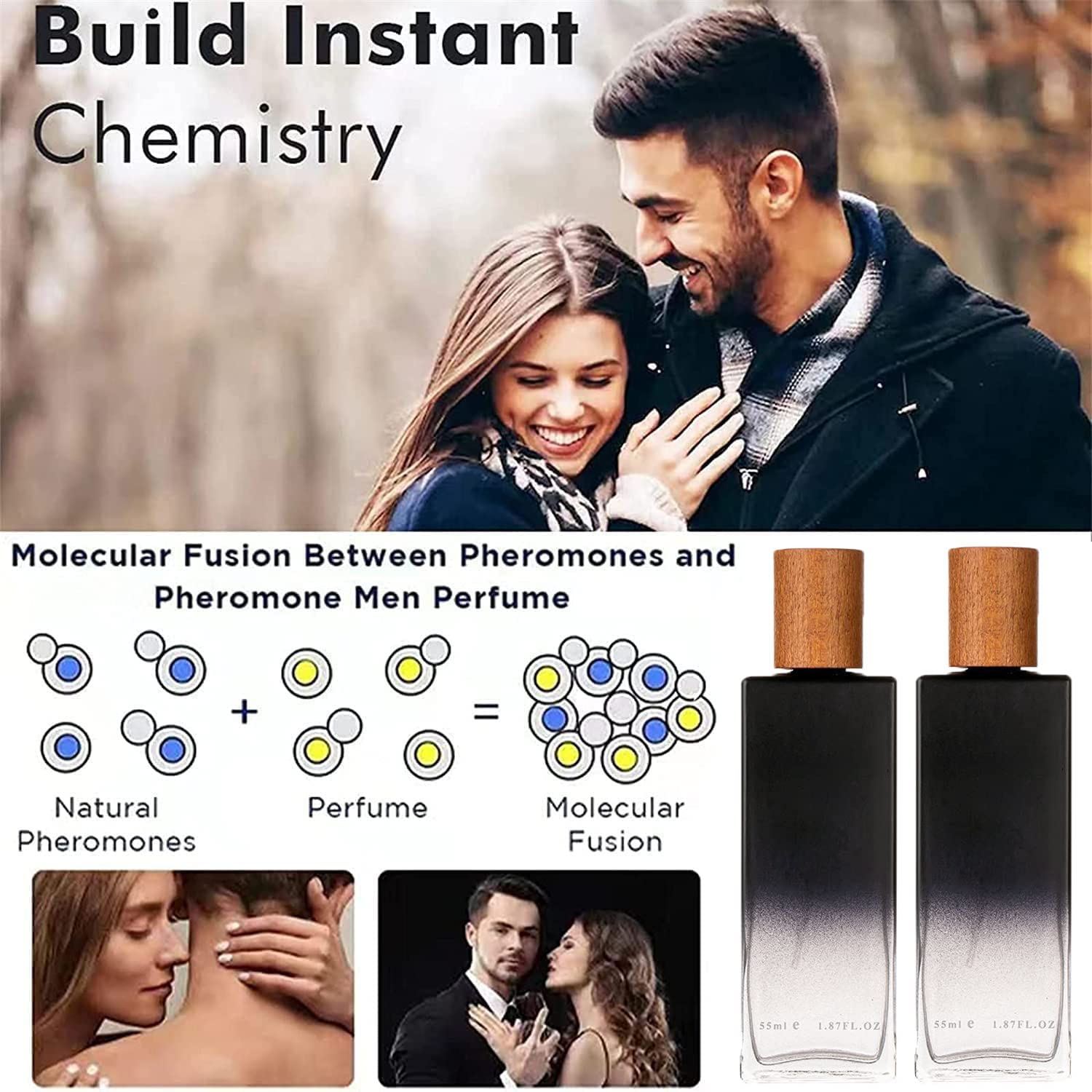 Knights Pheroscent Natural Body Mist, 55ml Pheroscent Natural Body Mist, Attractive Scent Pheromone Enhancer (1pcs)