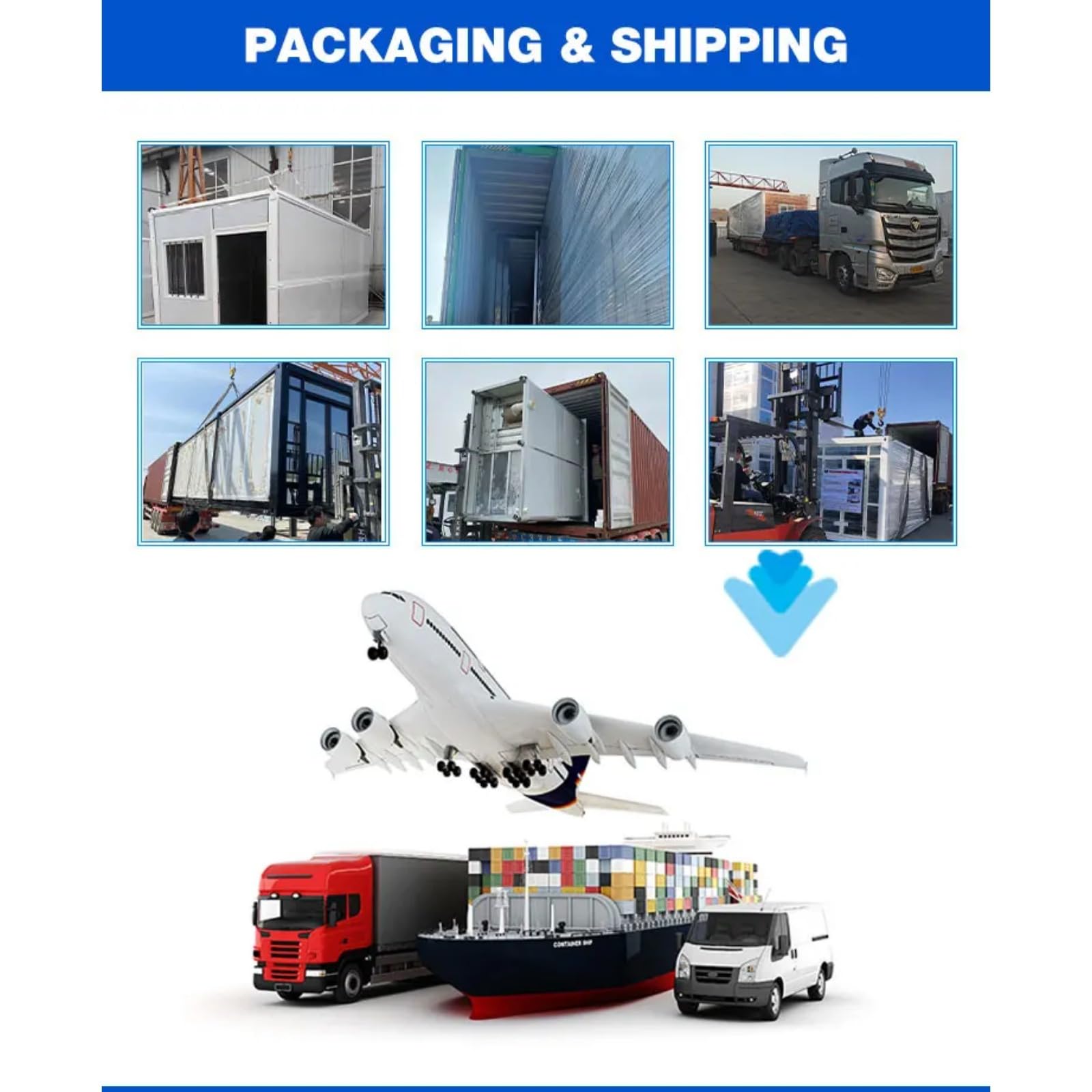Quick Installation 20ft 40ft Folding Prefab Container Houses Foldable Container Prefab Homes Office Prefab Container Homes
