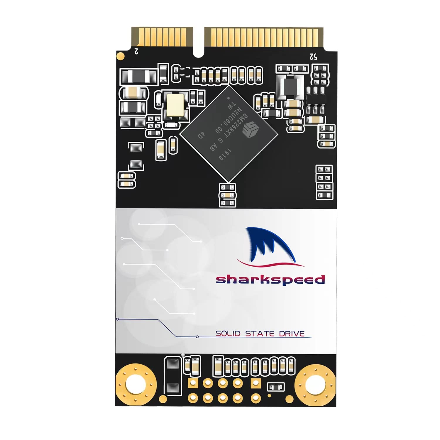 mSATA SSD 64GB SHARKSPEED Plus Mini SATA SSD Drive 3D NAND Internal Solid State Drive for Mini PC Notebooks Tablets PC[mSATA 64GB(6Packs)]