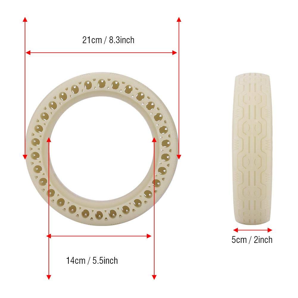 Fluorescent Tire Tubeless Solid Rubber Escooter Tyre Wheel Replacement Part for Xiaomi Mijia M365 Electric Scooter