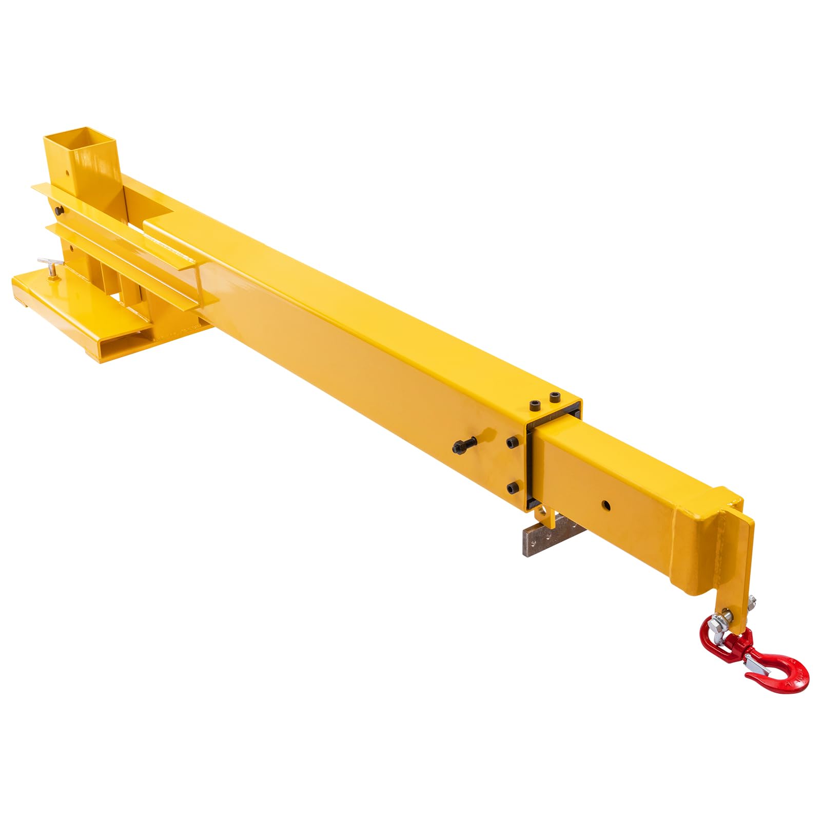 PioneerWorks Forklift Mobile Crane, 83"-149" Adjustable Forklift Mobile Crane Manual Telescopes, 6000Lbs/3T Forklift Mobile Crane, for Warehouse, Factories, Construction