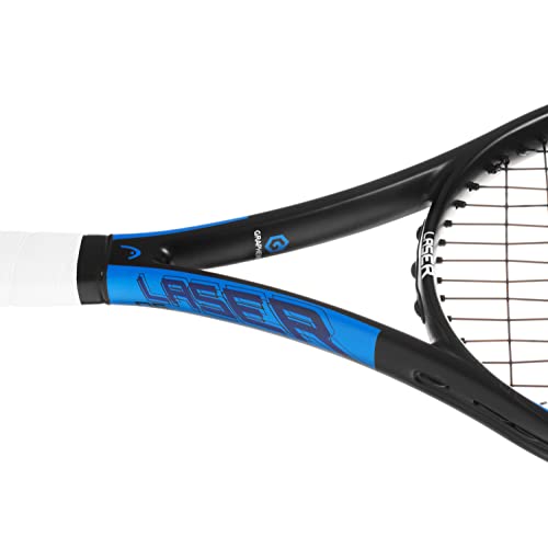 HEAD Graphene Laser Oversize Pre-Strung Tennis Racquet with Large Sweetspot and Power, Black/Blue