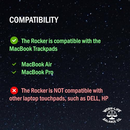 MacBook Trackpad Jiggler - Doesn’t Work on HP, DELL, Other Laptop touchpads, Cordless, Undetectable, Mechanical Mouse Mover, 12 Months on AA Battery
