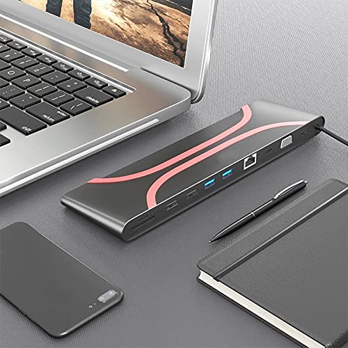 KXDFDC USB Type C HUB to RJ45 Card Reader USB 3.0 PD Adapter USB C HUB for Computer Tablet PC Dock Splitter