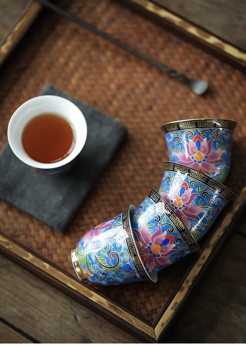 GUCTAY Traditional Chinese Tea Cup Asian cup Single tea cup Ceramic tea cup Kung Fu Tea Cup Porcelain teacup
