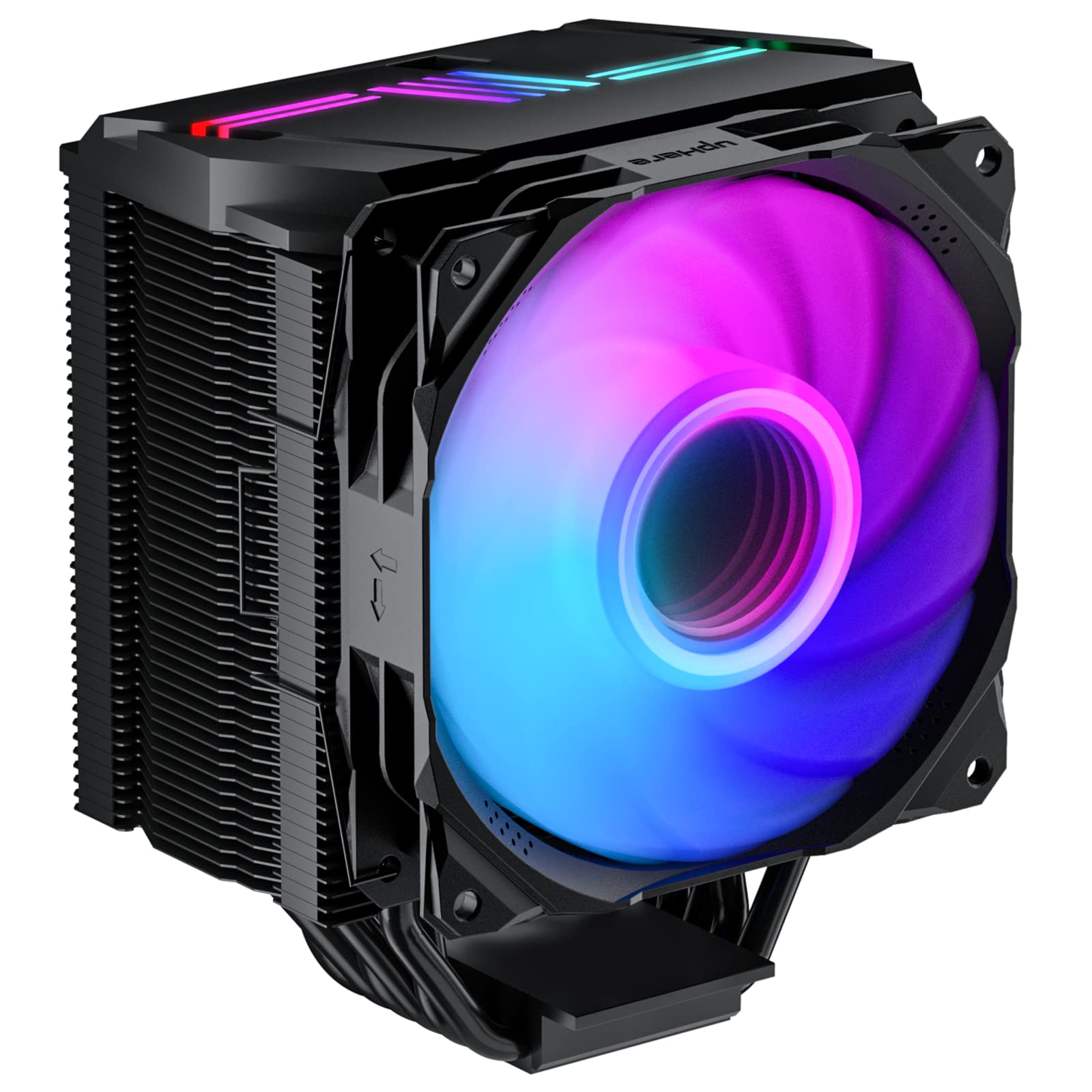 novonest CPU Air Cooler,6 Heat Pipes Fully Pressed Copper Flat Base,PWM 120mm Processor 230W TDP Black Cooler,5V ARGB Light Sync/Auto RGB,Intel LGA 1700/2011/2066, AMD AM5/AM4/AM3/AM2,C6C