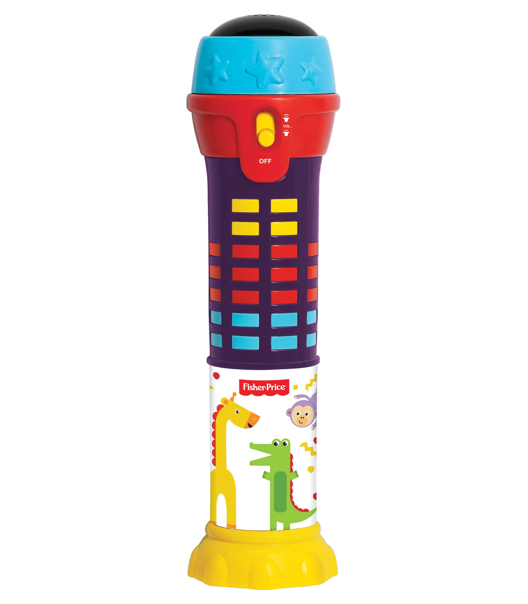 Fisher-Price – Dancing Lights Microphone, Educational Music Toy, Melodies, Light Up Mic, Kids, Toddler, Ages 3+
