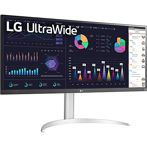 LG 34WQ650-W 34 inch 21:9 UltraWide Full HD 2560 x 1080 100Hz IPS Monitor 2 Pack Bundle with 2 YR CPS Enhanced Protection Pack