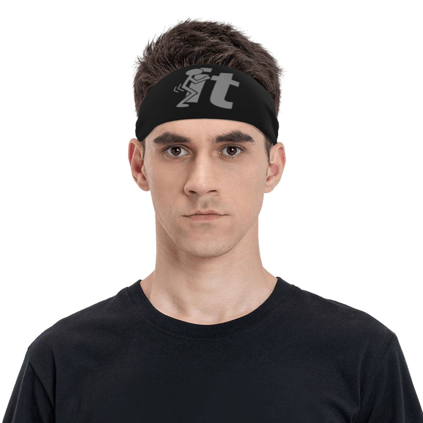 Fuck It Running Headband for Men Outdoor Sports Workout Sweatband