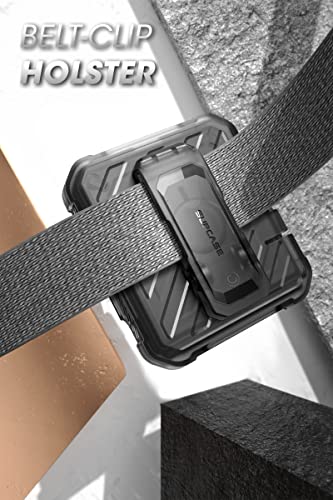 SUPCASE Unicorn Beetle Pro Series Case for Samsung Galaxy Z Flip 4 5G (2022), Full-Body Dual Layer Rugged Protective Case with Holster (Black)