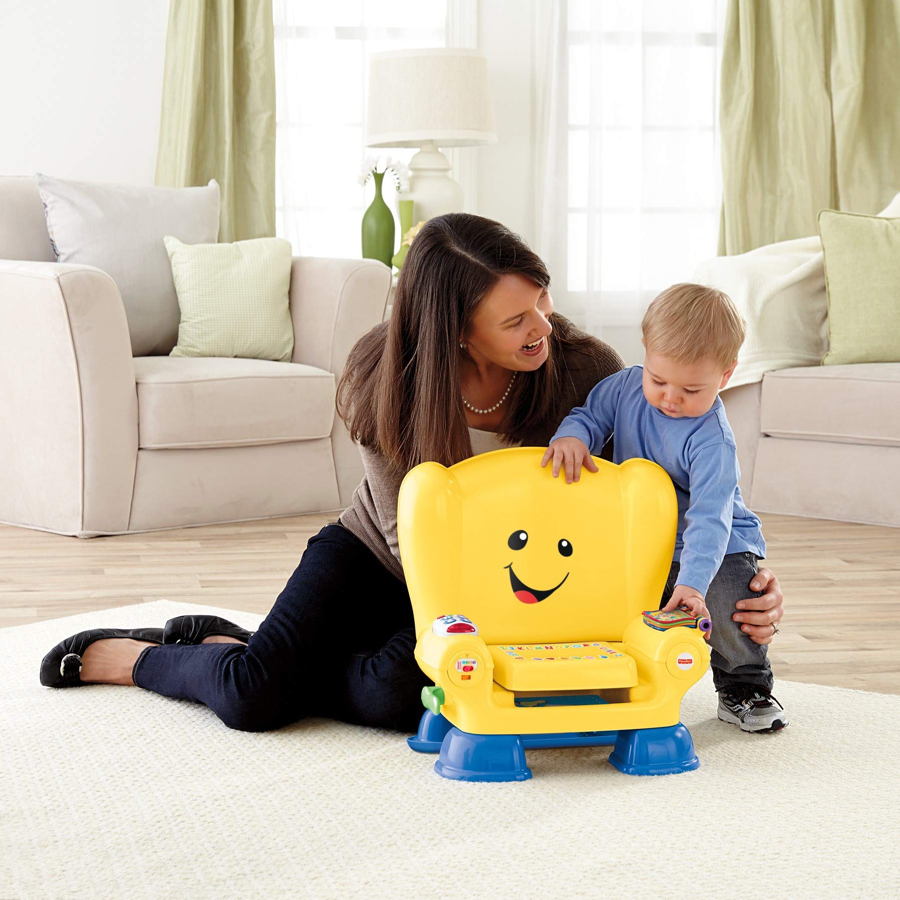 Fisher-Price Laugh & Learn Smart Stages Chair, musical toddler toy with interactive seat and learning content