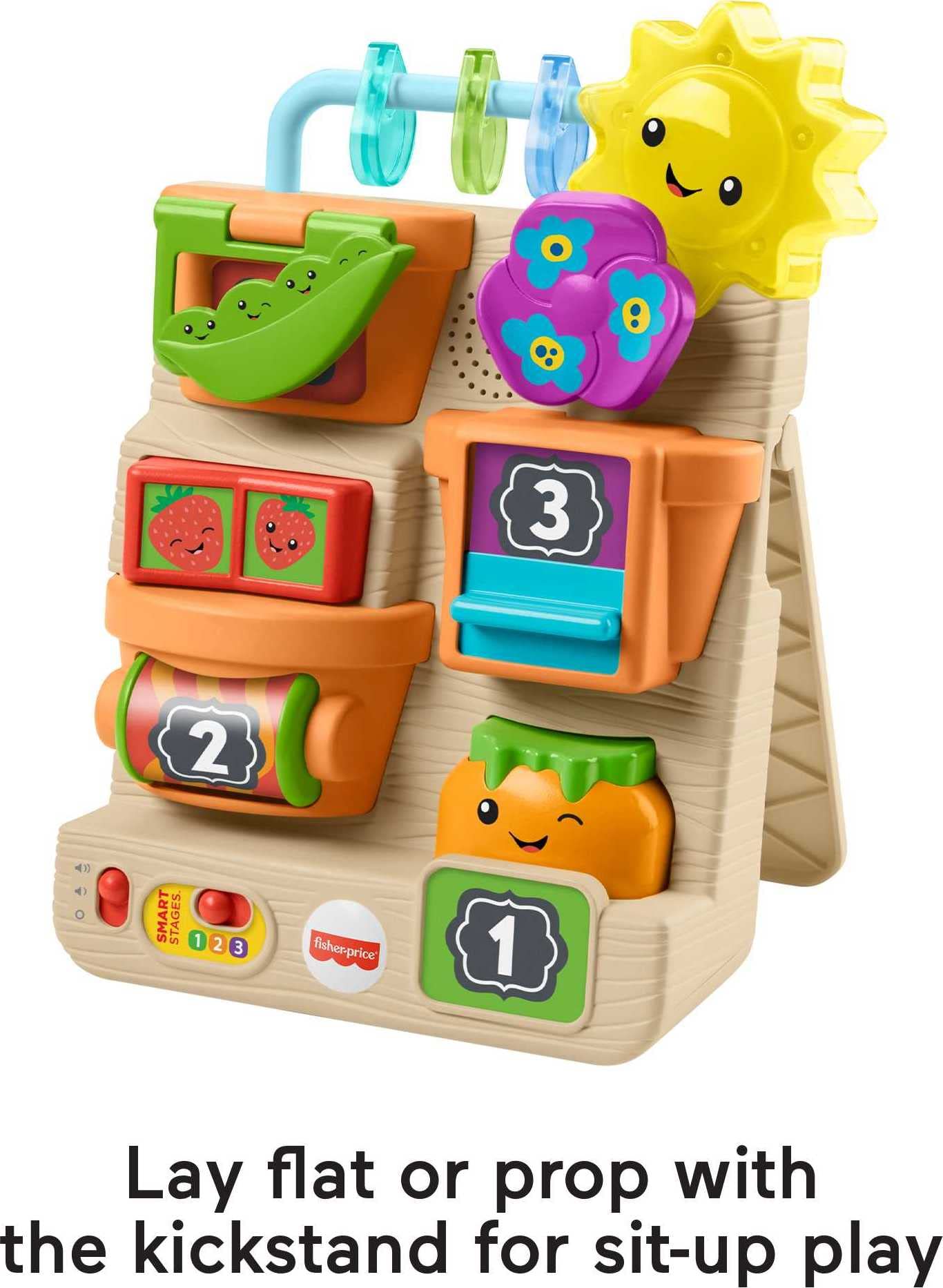 Fisher-Price Laugh & Learn Peek and Play Busy Garden, Musical Activity Toy with Learning Content for Baby and Toddlers