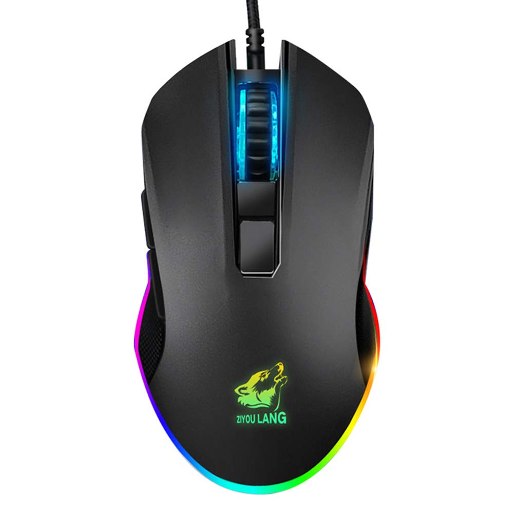 Ergonomic One-Handed Wired Mouse Gaming Keyboard Set for Mobile Phone - LED Backlight Glow Single Hand Mechanical Feeling Keyboard